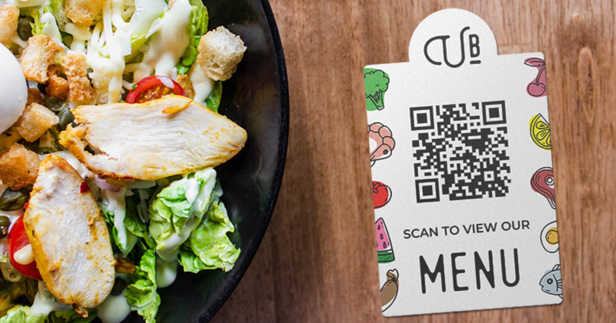 Custom QR Code Menu Stickers for Restaurants | EXELPrint